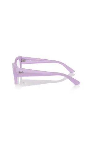 Ray-ban 49mm Irregular Optical Glasses - Violet