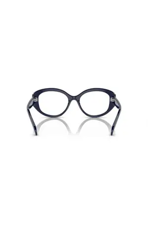 SWAROVSKI 52mm Irregular Eyeglasses - Blue