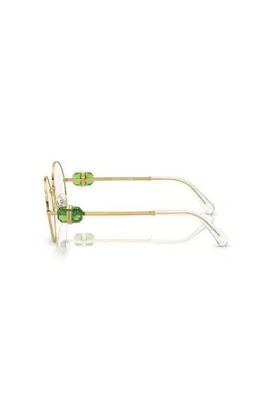 SWAROVSKI 53mm Round Optical Glasses - Gold