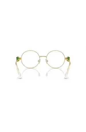 SWAROVSKI 53mm Round Optical Glasses - Gold