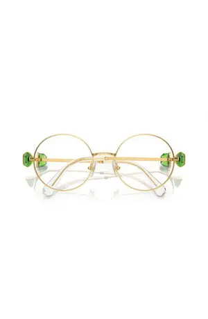 SWAROVSKI 53mm Round Optical Glasses - Gold