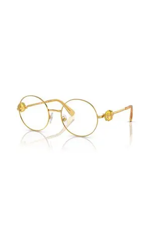 SWAROVSKI 53mm Round Optical Glasses Yellow