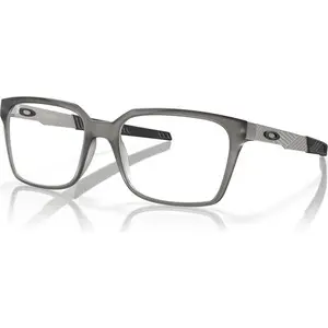 Oakley 55mm Rectangle Full Rim Eyeglasses - Solid Grey