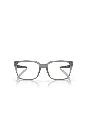 Oakley 55mm Rectangle Full Rim Eyeglasses - Solid Grey