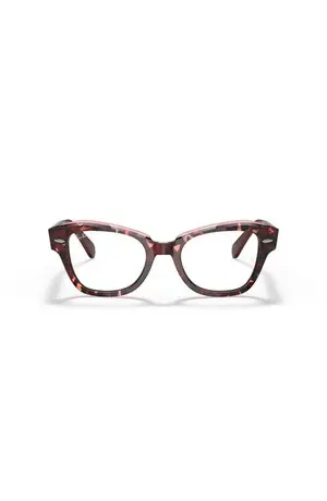 Ray-ban Irregular Optical Glasses - Red