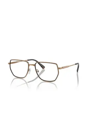 Michael Kors 56mm Irregular Eyeglasses - Gold