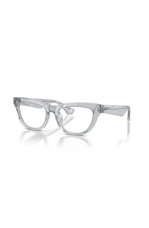 Burberry 52mm Rectangle Optical Glasses - Grey