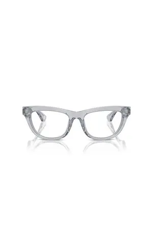 Burberry 52mm Rectangle Optical Glasses - Grey
