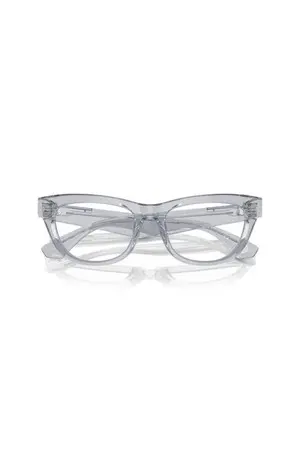 Burberry 52mm Rectangle Optical Glasses - Grey