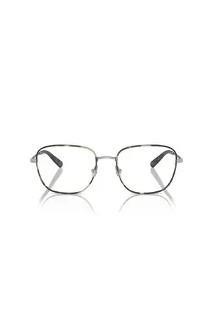 Brooks Brothers Square Full Rim Optical Eyeglasses - Silver