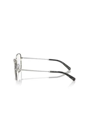 Brooks Brothers Square Full Rim Optical Eyeglasses - Silver