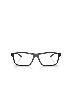 ARNETTE 56mm Rectangle Full Rim Eyeglasses - Black