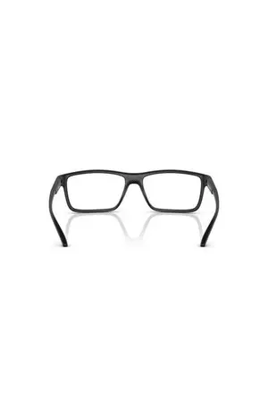 ARNETTE 56mm Rectangle Full Rim Eyeglasses - Black