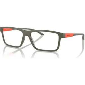 ARNETTE 56mm Rectangle Full Rim Eyeglasses - Green/red