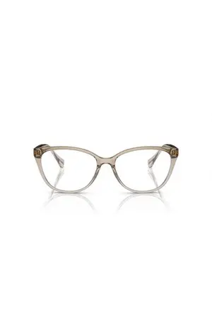 Ralph Lauren 53mm Cat Eye Optical Glasses - Brown
