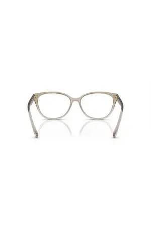 Ralph Lauren 53mm Cat Eye Optical Glasses - Brown