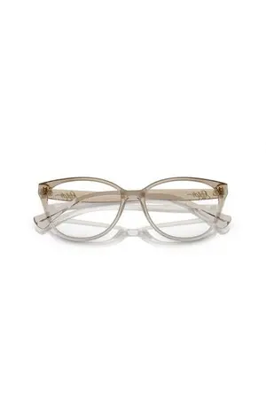 Ralph Lauren 53mm Cat Eye Optical Glasses - Brown