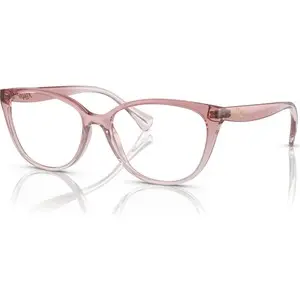 Ralph Lauren 53mm Cat Eye Optical Glasses Pink