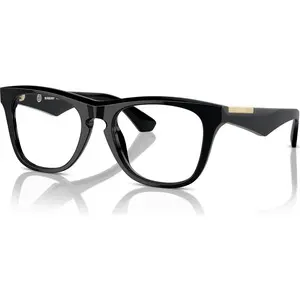 Burberry 53mm Square Full Rim Eyeglasses - Black