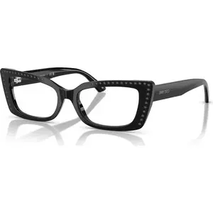 JIMMY CHOO 53mm Cat Eye Eyeglasses - Black