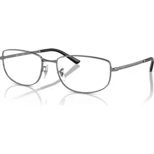Ray-ban Ray-Ban 56mm Irregular Eyeglasses Silver