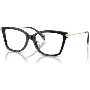 Michael Kors 54mm Square Full Rim Eyeglasses - Black