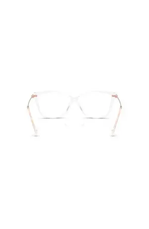 Michael Kors 54mm Square Full Rim Eyeglasses - Transparent