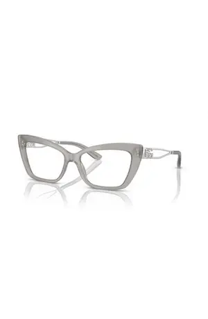 Dolce & Gabbana 55mm Cat Eye Optical Glasses - Grey
