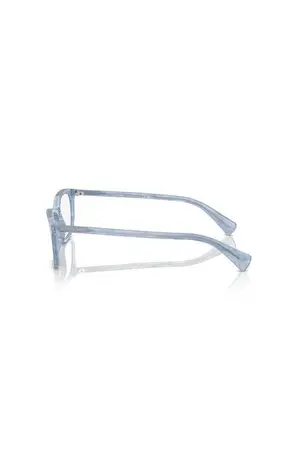 Ralph Lauren 51mm Rectangle Full Rim Eyeglasses - Blue