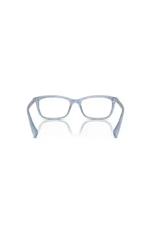 Ralph Lauren 51mm Rectangle Full Rim Eyeglasses - Blue