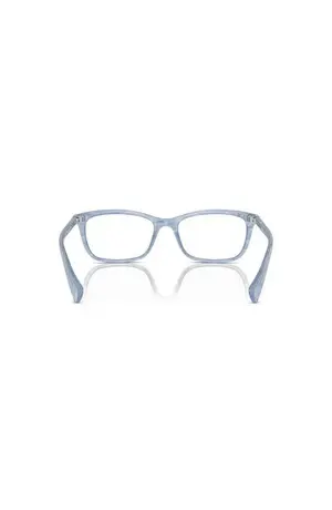 Ralph Lauren 51mm Rectangle Optical Glasses - Blue