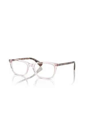 Ralph Lauren 51mm Rectangle Full Rim Eyeglasses - Pink