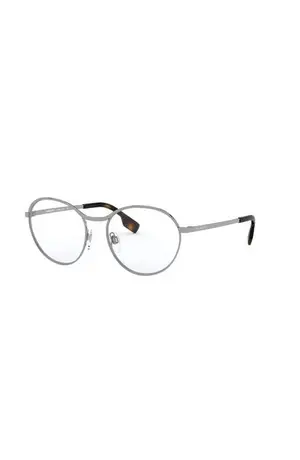 Burberry 53mm Round Full Rim Eyeglasses - Grey