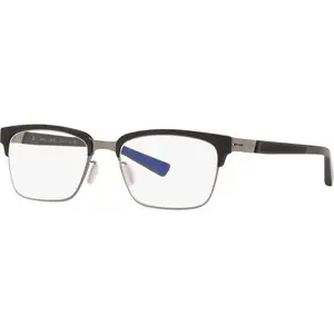COSTA 52mm Rectangle Eyeglasses - Grey