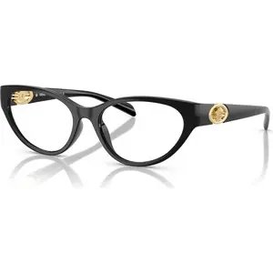 Versace 54mm Cat Eye Optical Glasses - Black