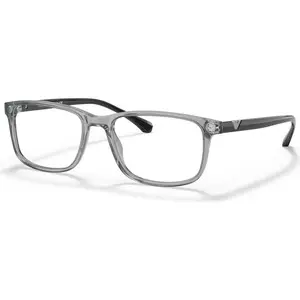 Emporio Armani 53mm Rectangle Optical Glasses - Grey