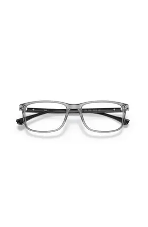 Emporio Armani Rectangle Eyeglasses - Grey