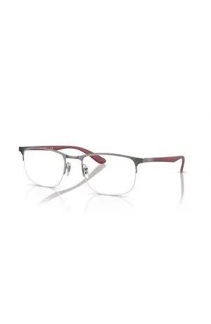 Ray-ban 53mm Irregular Eyeglasses - Silver