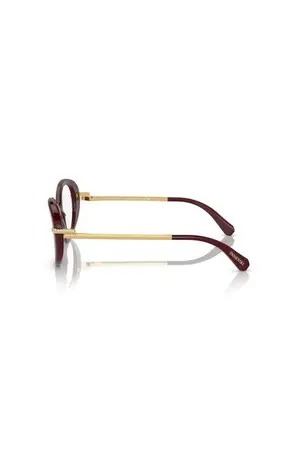 SWAROVSKI Oval Optical Glasses With Crystal Embellishments - Red