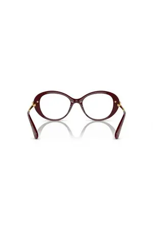 SWAROVSKI Oval Optical Glasses With Crystal Embellishments - Red