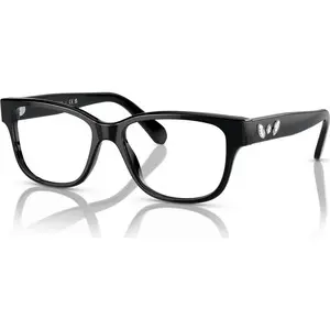 SWAROVSKI 54mm Rectangle Optical Glasses - Black