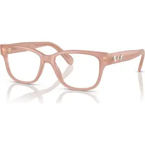 SWAROVSKI 54mm Rectangle Optical Glasses - Pink