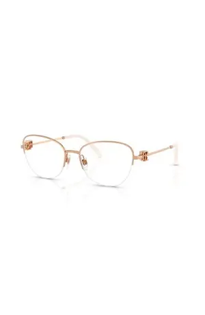Ralph Lauren 54mm Butterfly Optical Glasses - Rose Gold