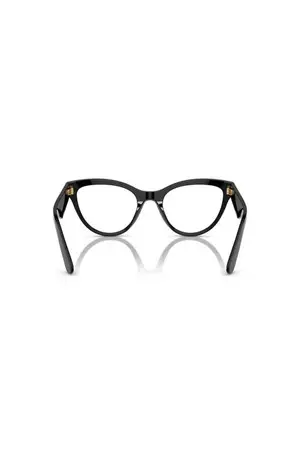 Dolce & Gabbana 50mm Butterfly Eyeglasses - Black
