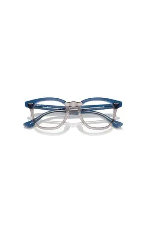 Ray-ban 43mm Square Eyeglasses - Blue