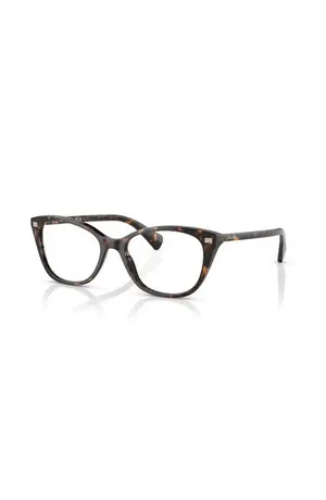 Ralph Lauren 53mm Rectangle Optical Glasses - Tortoise