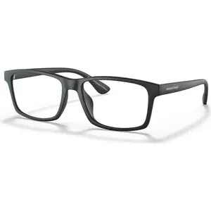 Armani Exchange 54mm Rectangle Eyeglasses - Black