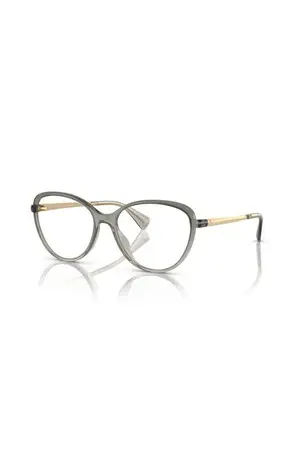 Ralph Lauren 53mm Oval Full Rim Eyeglasses - Grey