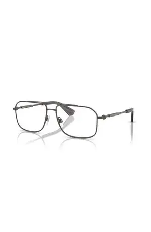 Burberry 56mm Rectangle Eyeglasses - Grey