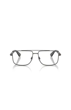 Burberry 56mm Rectangle Eyeglasses - Grey